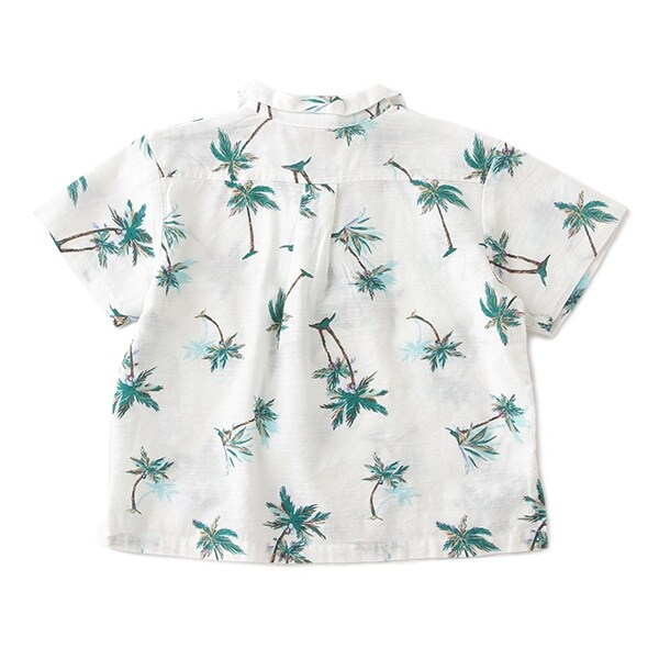NARUMIYA ONLINE｜ナルミヤ オンラインの公式通販サイトヤシの木総柄アロハシャツ(80 オフ ホワイト): ジュニア