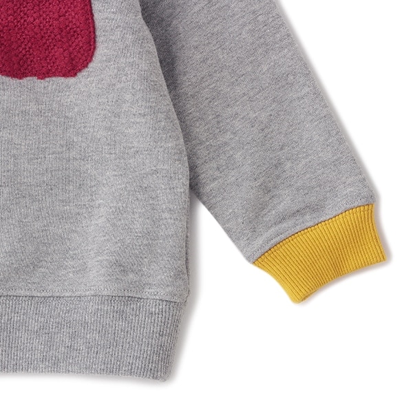 裏毛 車刺しゅう切り替えトレーナー(90 トップ グレー): キッズ - ナルミヤ オンライン公式サイト