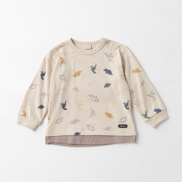 【弱酸性】恐竜総柄Tシャツ(100cm ECRU(キナリ)): キッズ - ナルミヤ オンライン公式サイト